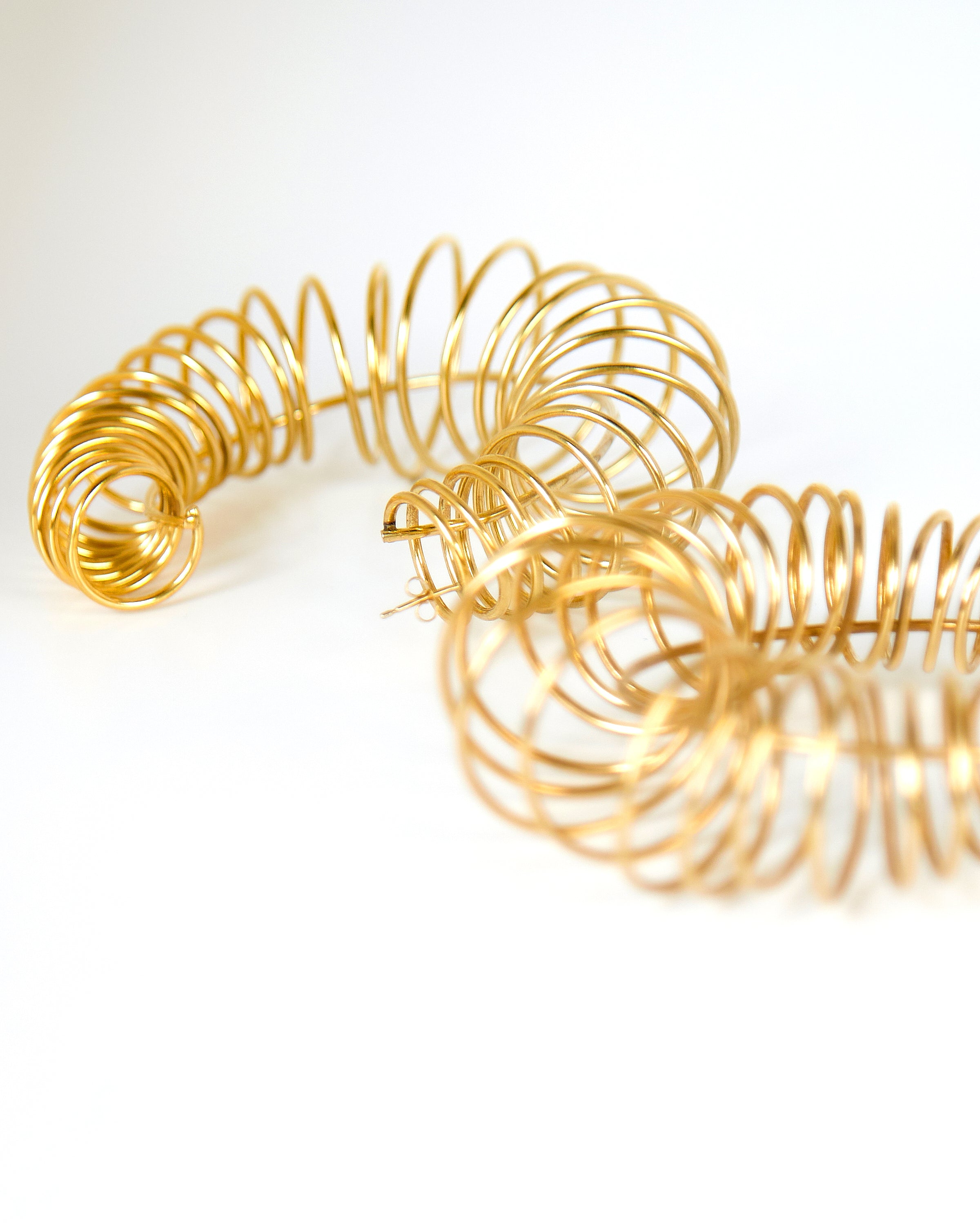 Spring Earrings | Gold Plated | BAR Jewellery